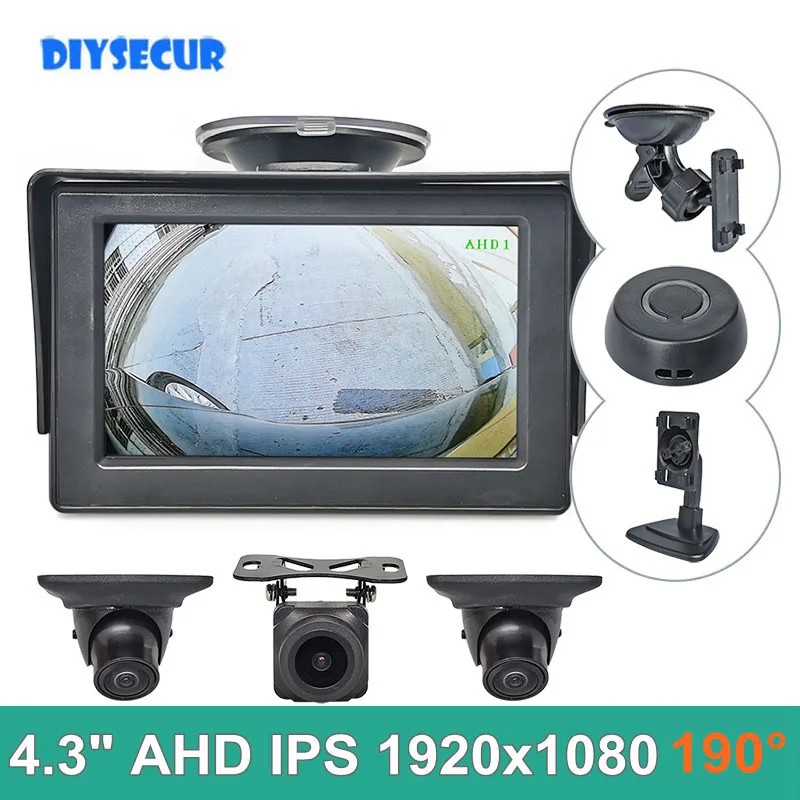 DIYSECUR-4-3inch-AHD-IPS-Rear-View-Backup-Car-Monitor-190-Degree-1080P ...