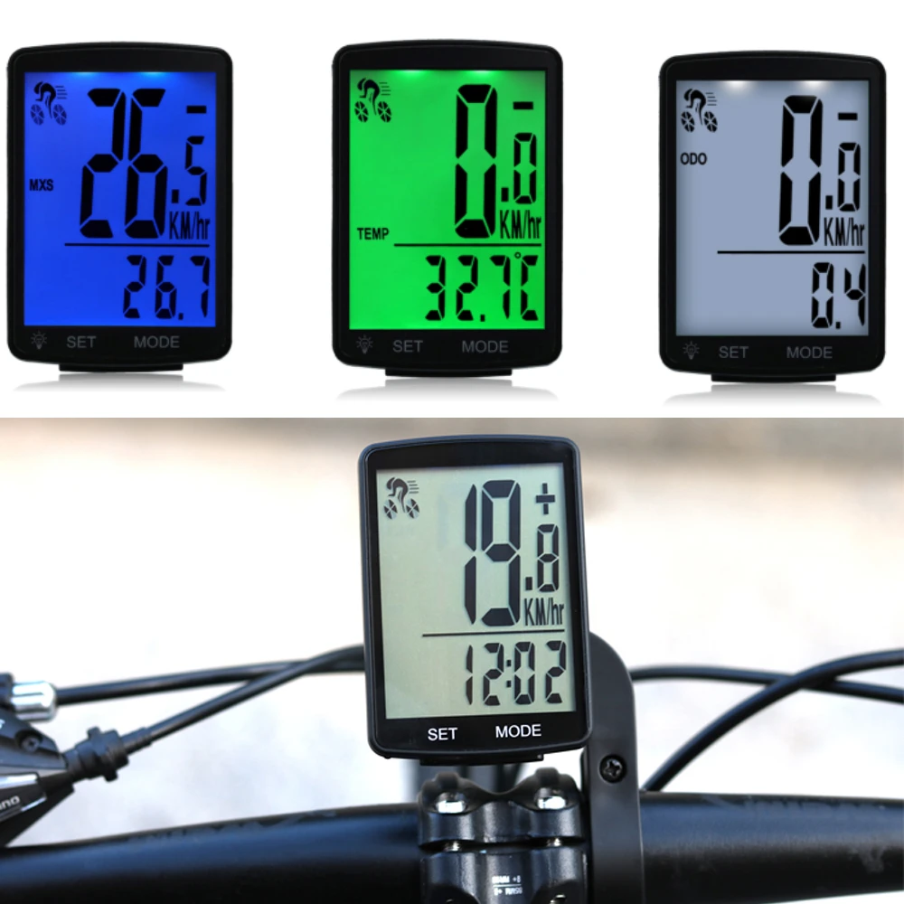 Multifunctional LCD Screen Bicycle Computer Wireless Bike Rainproof ...