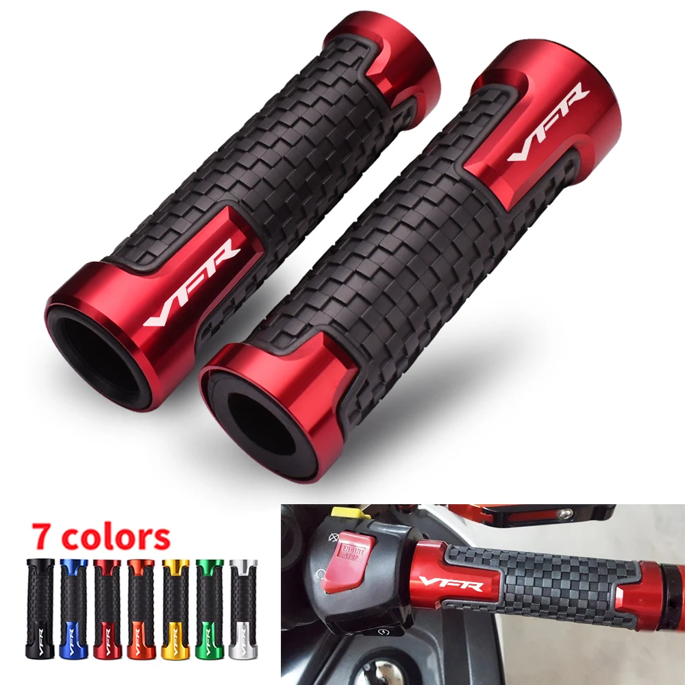 VFR-Logo-CNC-Motorcycle-Handle-Handlebar-Hand-Bar-Grip-For-Honda-VFR750 ...