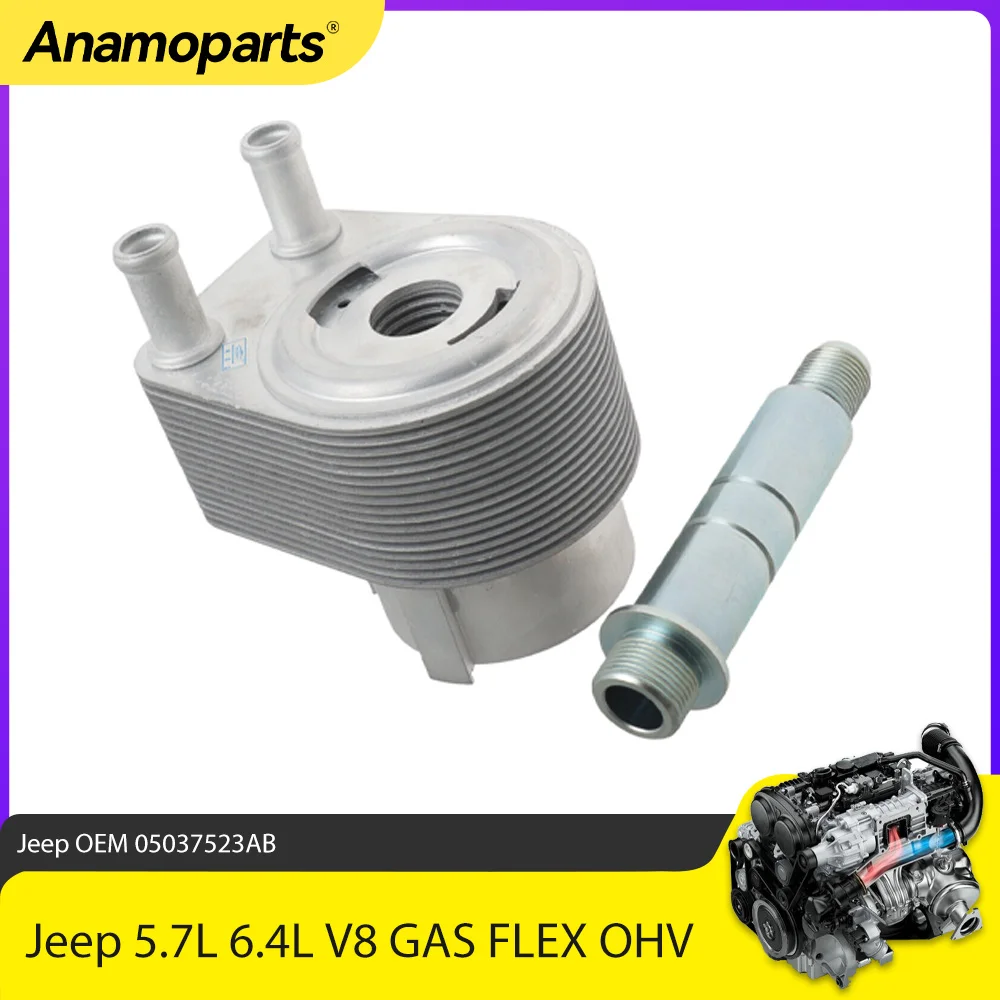 Engine Parts Oil Cooler Parts Fit 5.7 6.4 L For Jeep Dodge 5.7L 6.4L V8 ...
