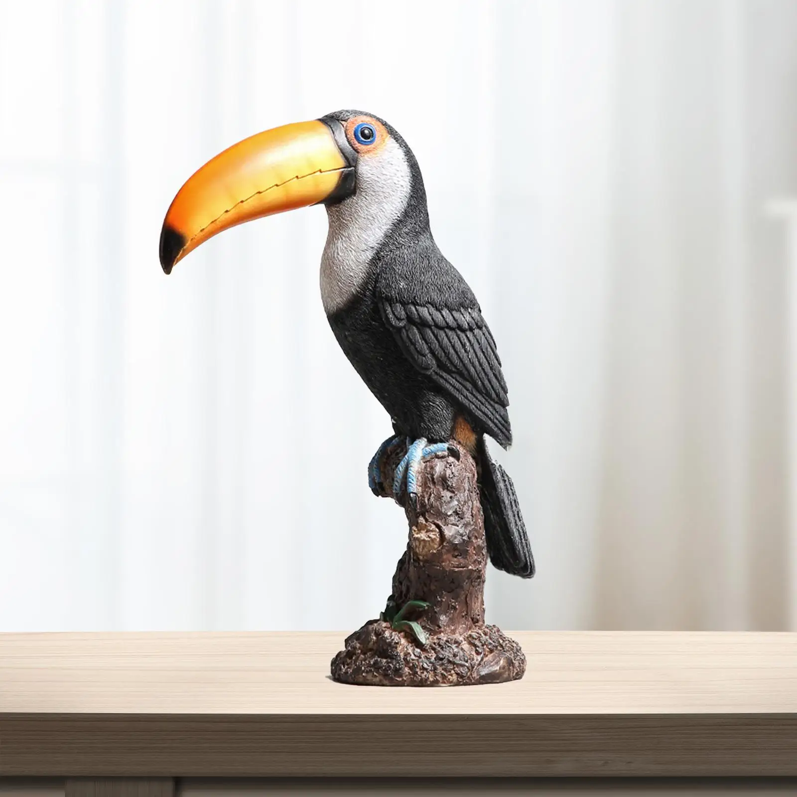 Toucan-Figurine-Indoor-Desktop-Decoration-Adorable-Realistic-Animal ...