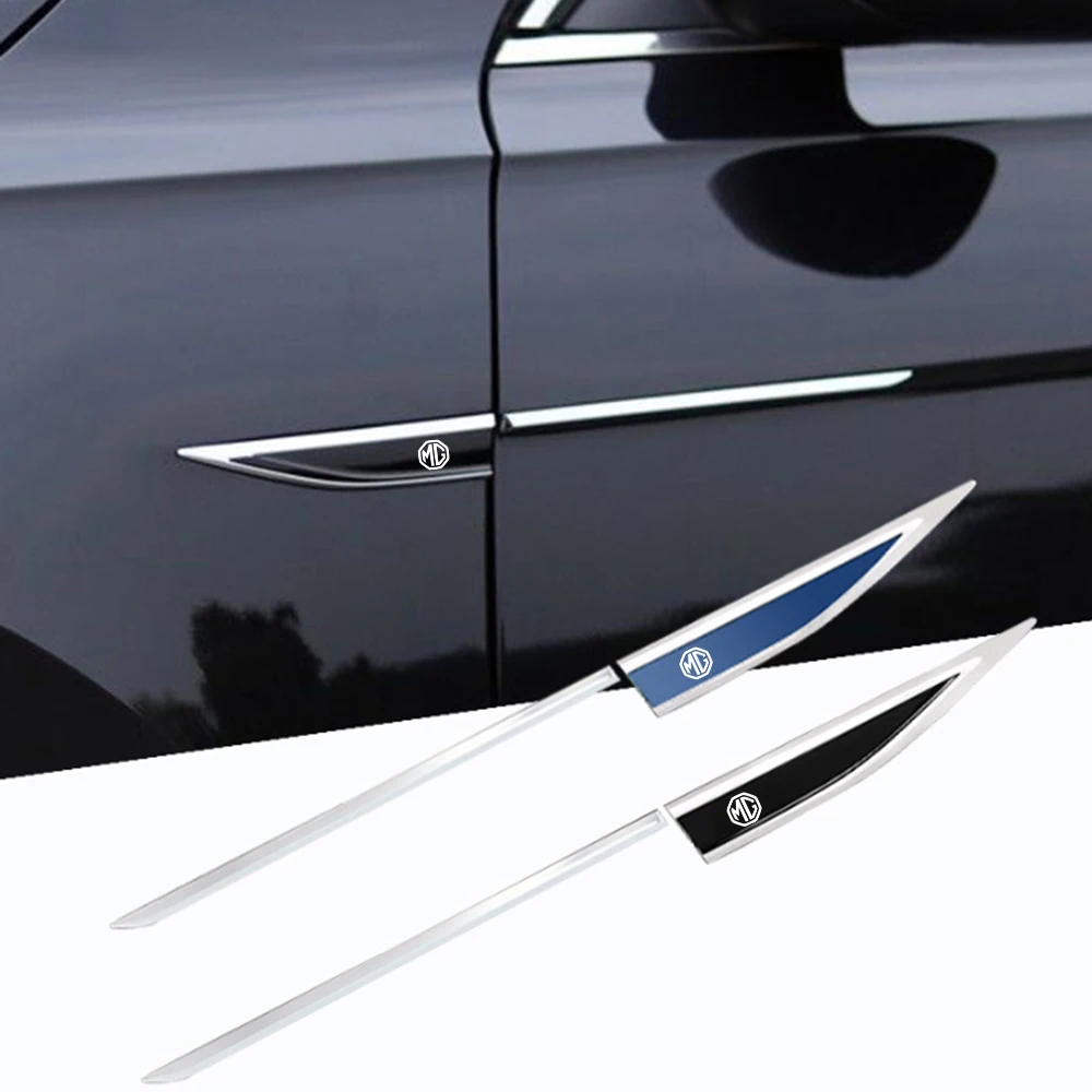 2X-Car-Body-Fender-Side-Metal-Chrome-Zinc-Alloy-Knife-Side-Emblem-3D ...
