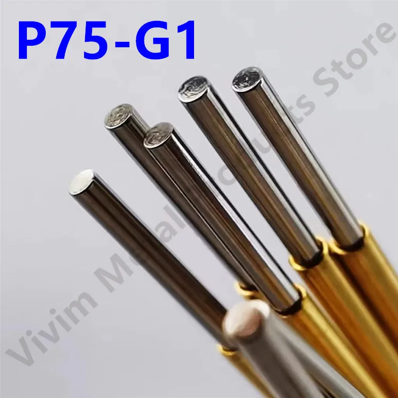 20-100PCS-P75-G1-Crown-Needle-Spring-Test-Probe-Nickel-plated-Test-Pin ...