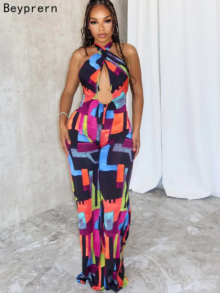Beyprern-Women-s-Halter-Neck-Cut-Out-O-Rings-Wide-Legs-Jumpsuits ...