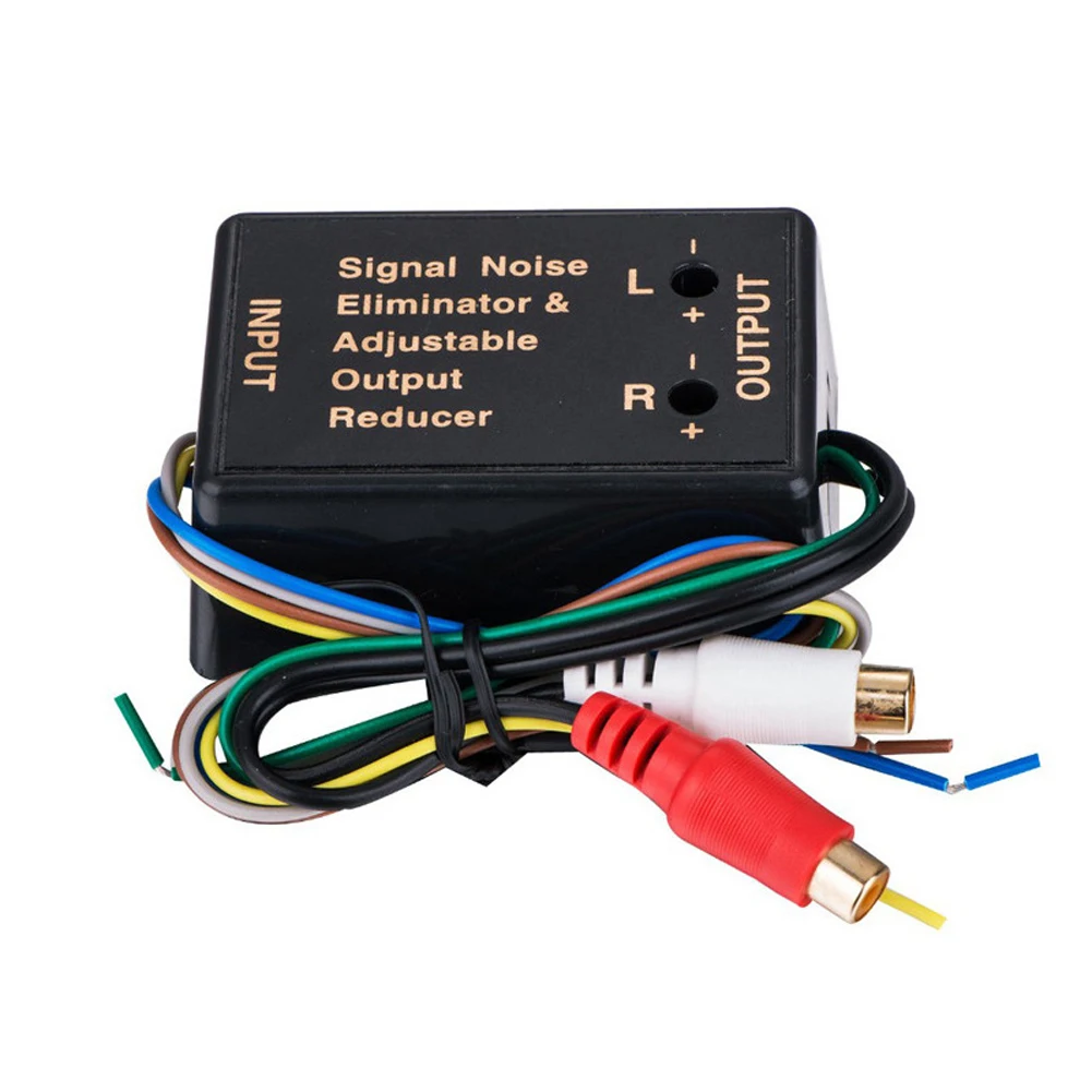 Car Audio RCA Converter 2 Way High Level To Low Level Converter 12-24V ...
