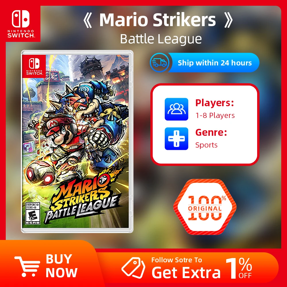 Ofertas de juegos de Nintendo Switch - Mario Strikers: Battle League ...