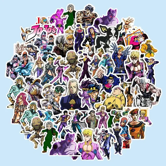 50pcs/set Anime JoJo Bizarre Adventure Stickers Cosplay Accessories ...