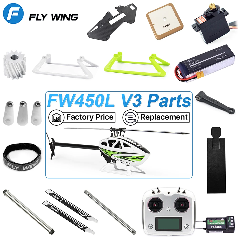 Fly-Wing-FW450L-V3-RC-Helicopter-Parts-Original-Battery-Motor-ESC-Servo ...