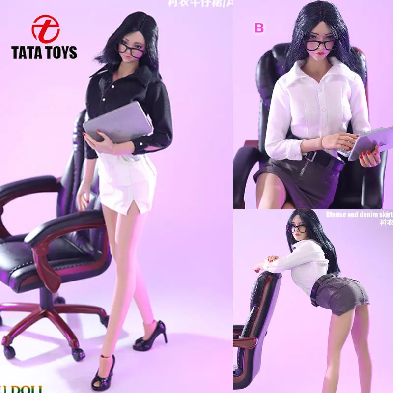 JO22X 23 1/6 مقياس الإناث الدمى الملابس قميص تنورة OL مثير الملابس مجموعة تناسب 12 ''عمل نموذج ...