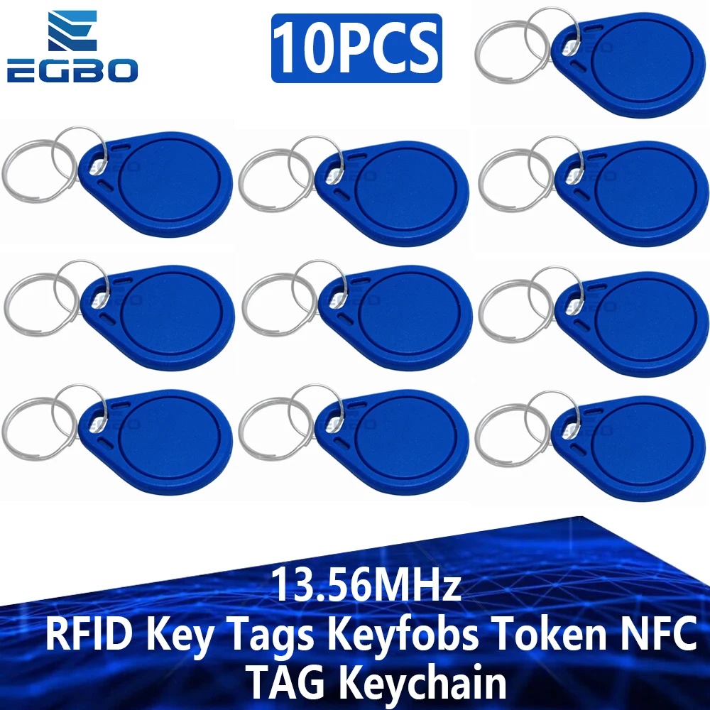 5-20PCS-EGBO-13-56MHz-RFID-Key-Tags-Keyfobs-Token-NFC-TAG-Keychain-For ...