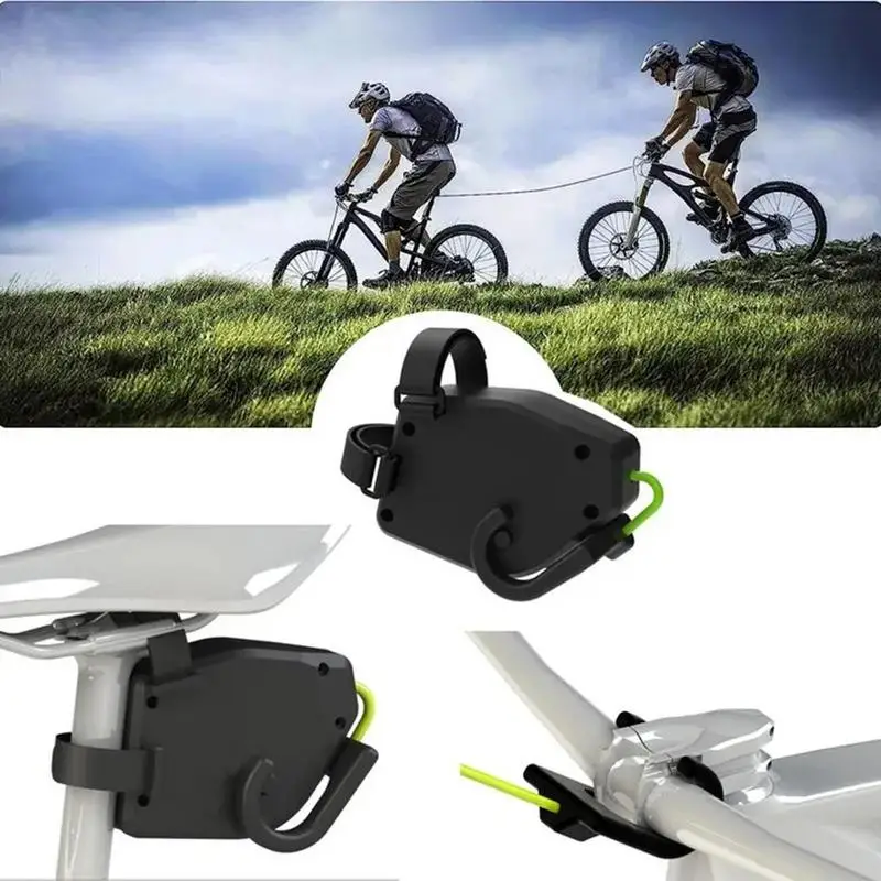 Outdoor retractable bicycle towing rope, parent-child cycling towing ...
