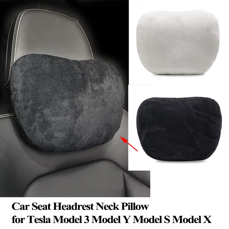 For Tesla Model Y Model 3 Car Seat Headrest Neck Pillow Model X Model S ...