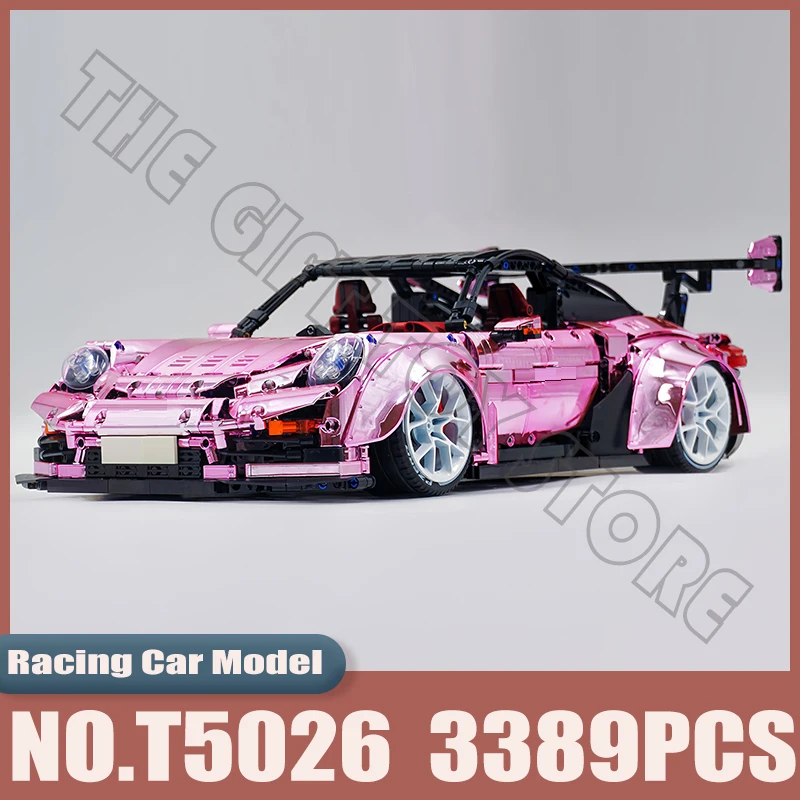 MOCBUILD-High-Tech-Speed-Champions-GT-Racing-Car-Model-T5026-Pink ...