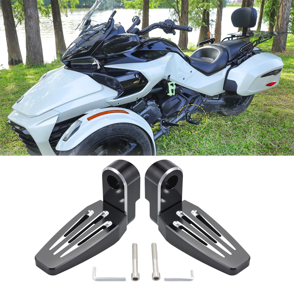 360° Adjustable Third Footpeg 3rd Peg Foot Rest Pegs for Can Am Spyder ...