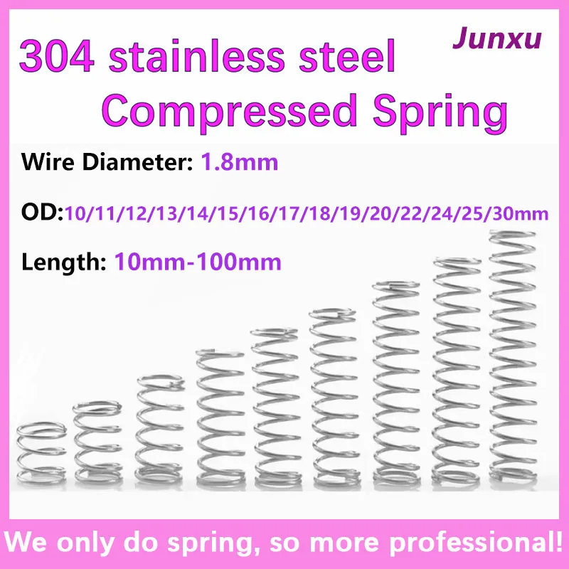 5-10pcs-Lot-1-8mm-304-Stainless-Steel-Micro-Small-Compression-Spring-OD ...