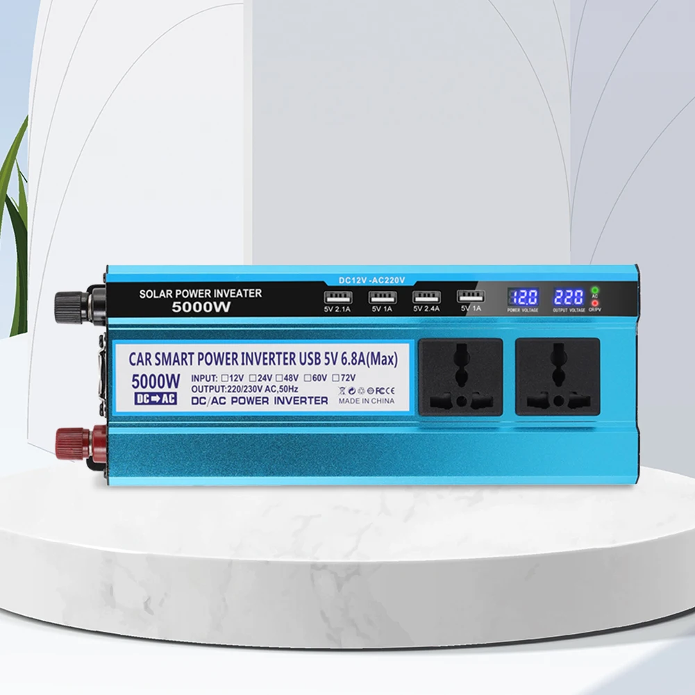 3000-4000-5000W-Inverter-DC-12V-24V-48V-To-AC-220V-Power-Inverter-4USB ...