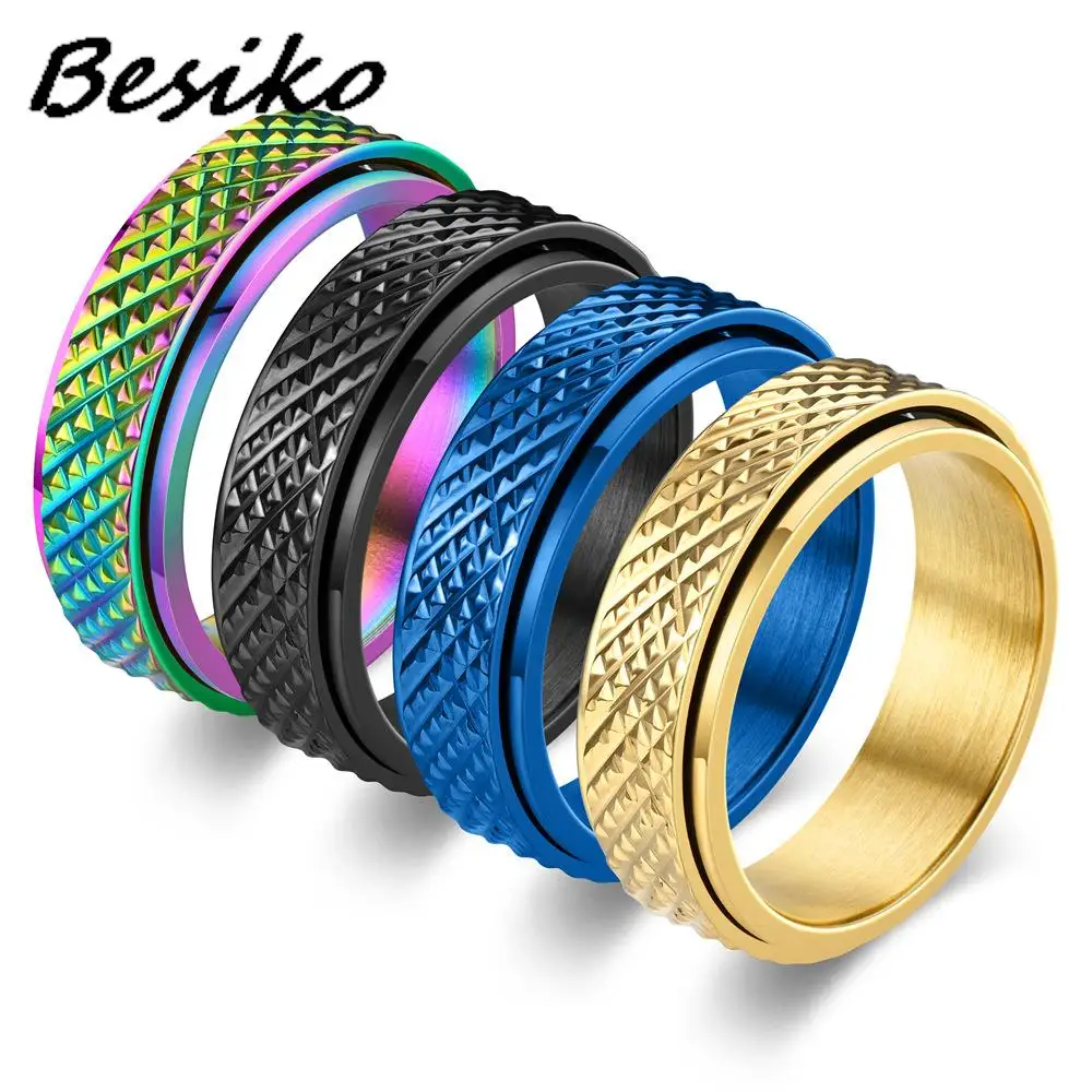 Besiko-Anti-Stress-Anxiety-Fidget-Spinner-Couple-Rings-For-Lovers ...