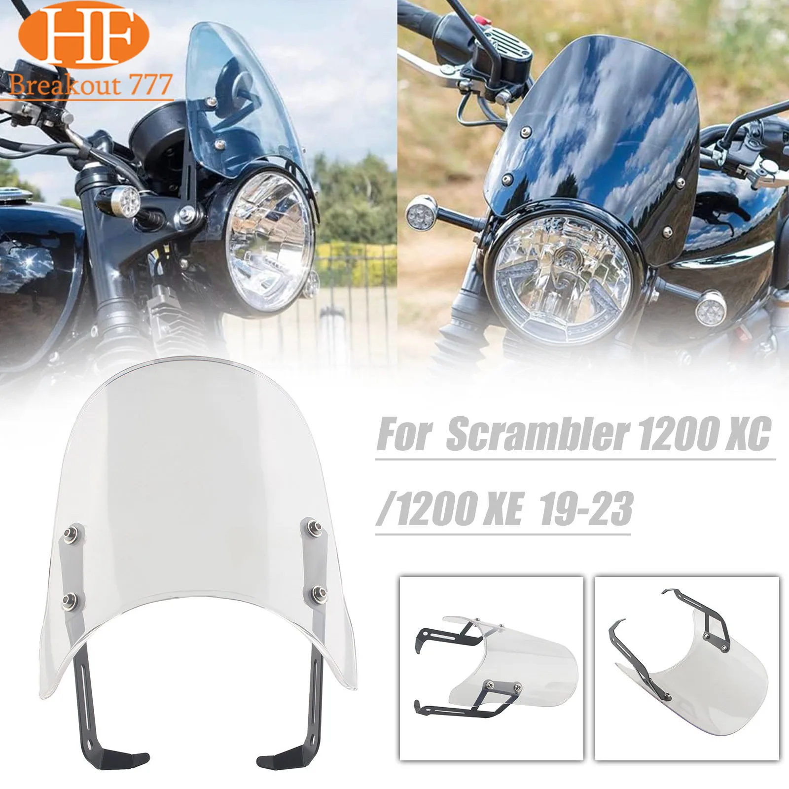 Windshield Windscreen Motorcycle Front Screen Wind Shield Accessories ...