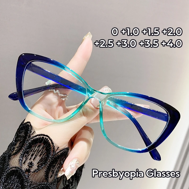 Blue Light Blocking Eye Protection Eyewear Retro Gradient Butterfly ...