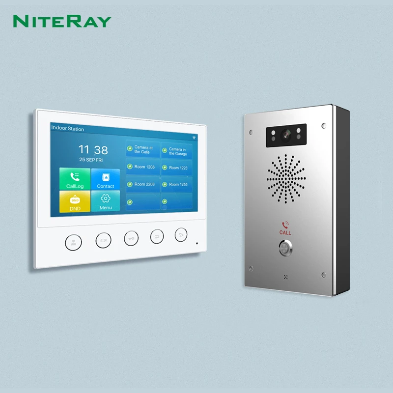NiteRay SIP Video Doorphone System 7 Inch WiFi Touch Screen Support ...