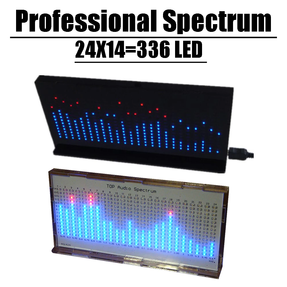 24-14-Professional-Music-Spectrum-Display-Analyzer-LED-Level-Indicator ...