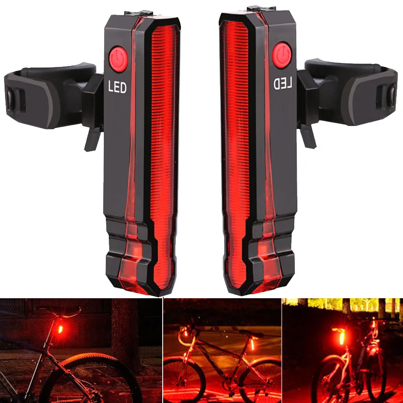 Bike-Rear-Light-Laser-Line-Warning-Lamp-Waterproof-Seatpost-LED-Light ...