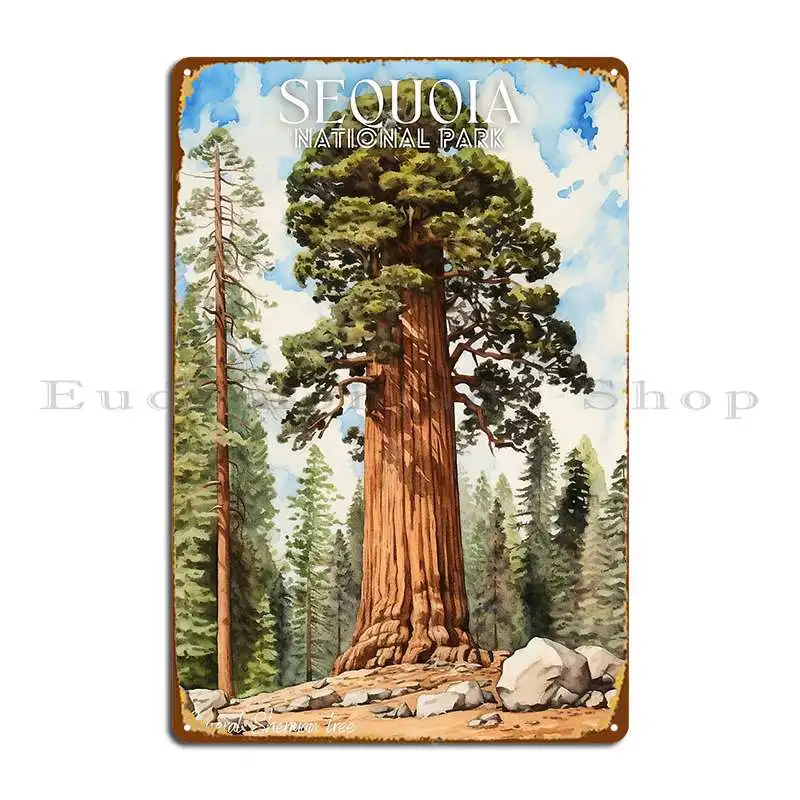 Sequoia National Park The General Sherman Tree Metal Sign Plaques ...
