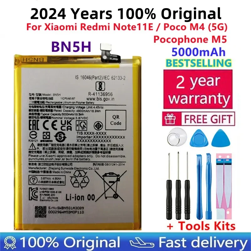 Batterie-d-origine-BN5H-de-haute-qualit-pour-Xiaomi-Redmi-Note11E-POCO ...
