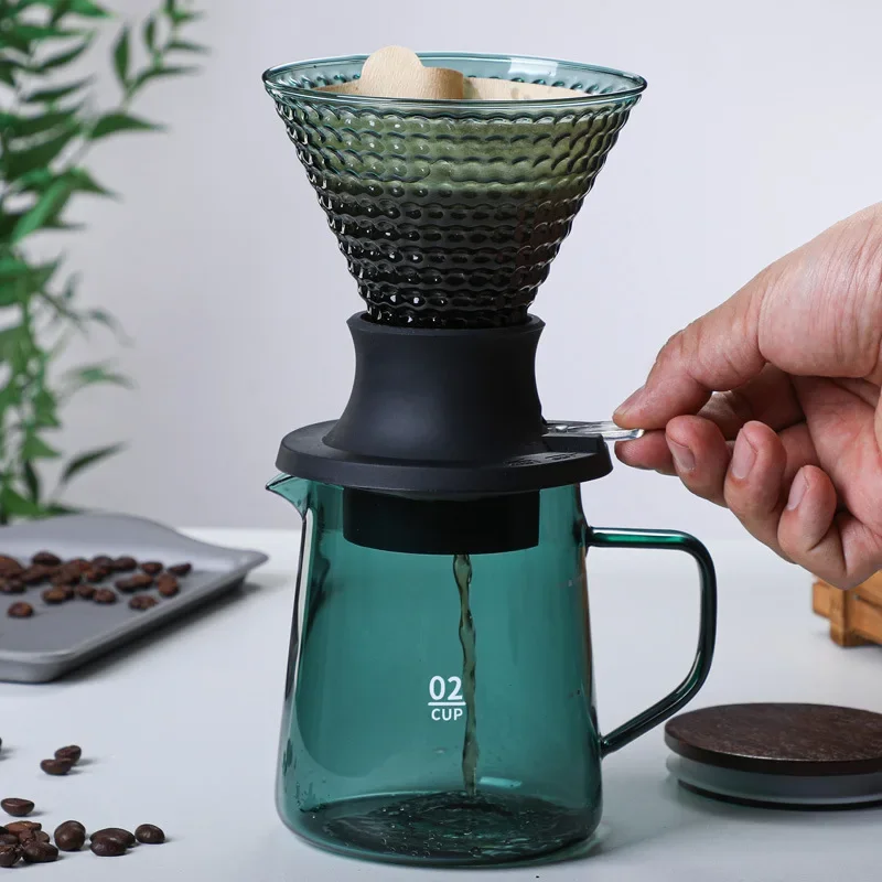 300ML/500ML Coffee Percolator Color Borosilicate Glass Coffee Cup Tea ...