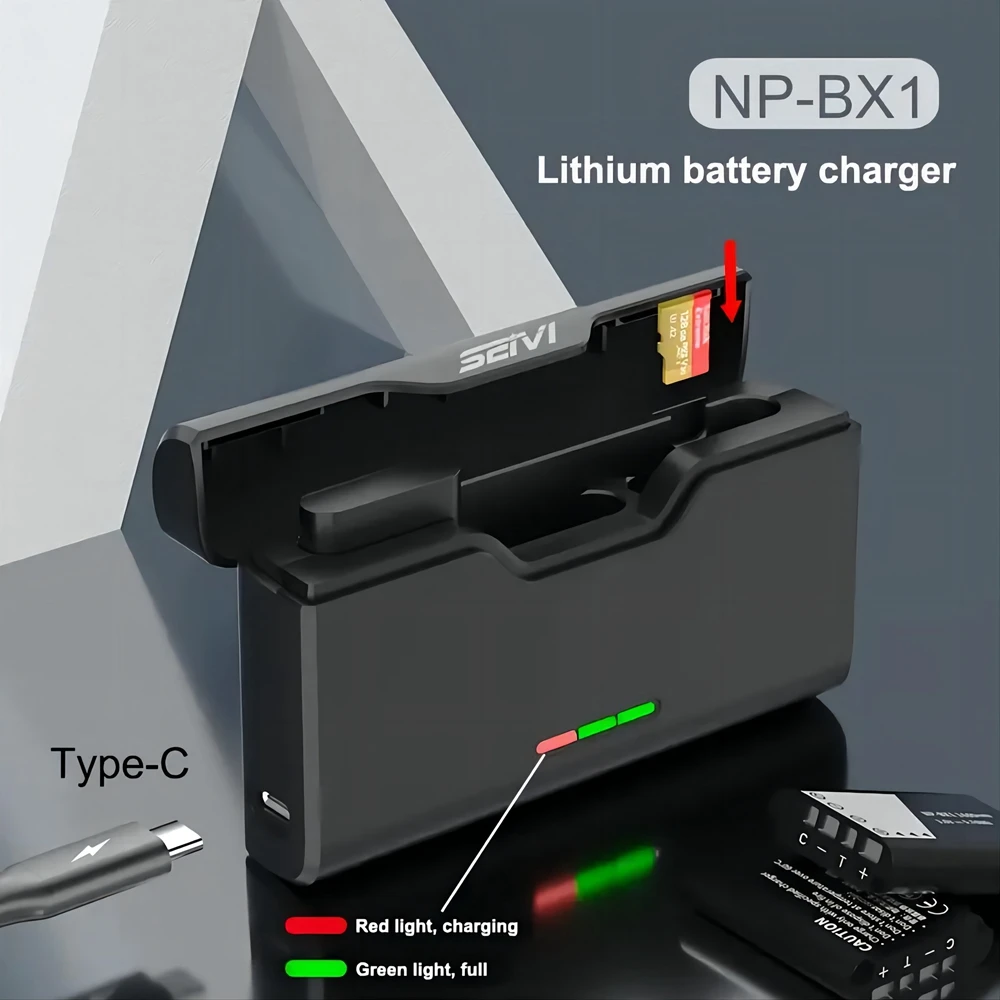 NP-BX1 Battery Quick Charger Box for Sony ZV-1 ZV-1F DSC-RX100 WX500 ...