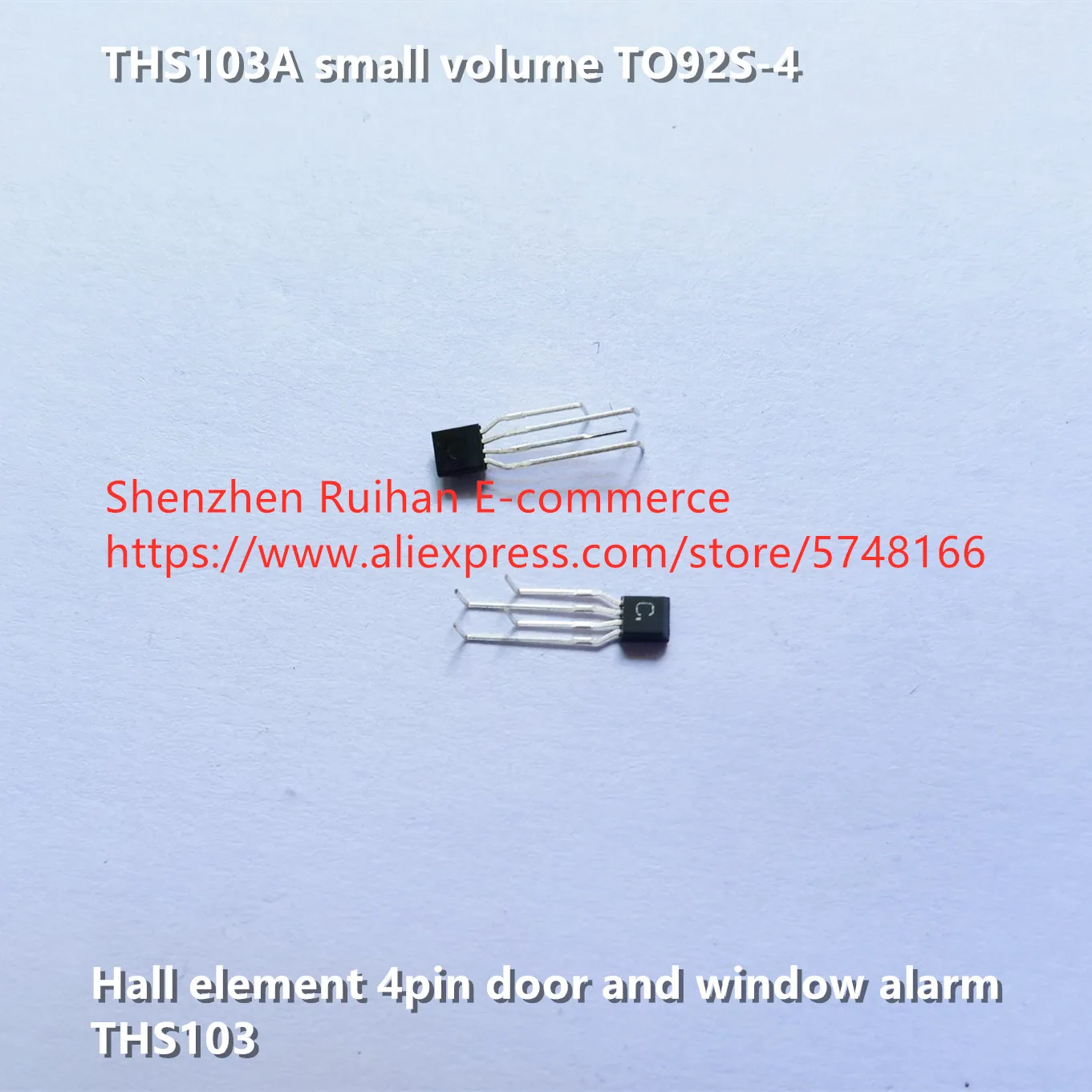 Original new 100% THS103A small volume TO92S-4 hall element 4pin door ...