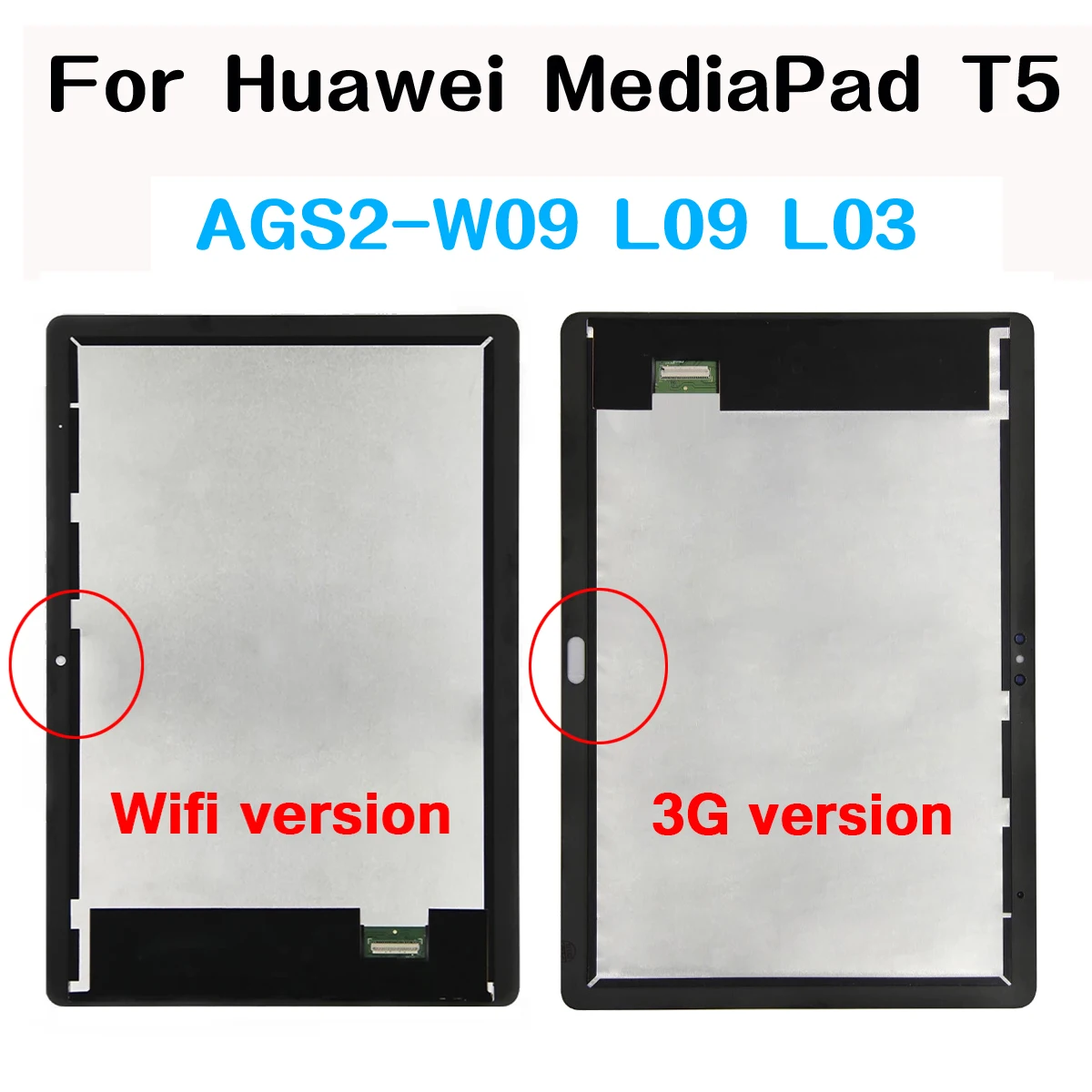 10.1" For Huawei MediaPad T5 10 AGS2-L09 AGS2-W09 AGS2-L03 AGS2-W19 LCD Display with Touch ...