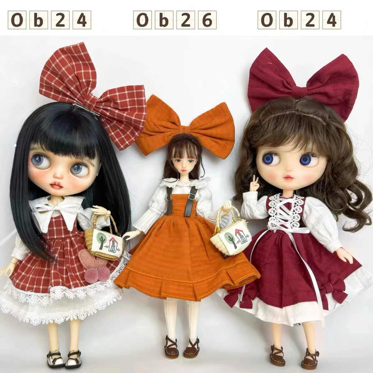 Ob24 Ob26 Doll Clothes 1/6 Doll Dress Fit For Blythe Barbies 30cm Doll ...