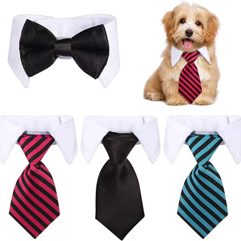 Pajarita-para-cachorros-peque-os-corbata-de-cuello-Formal-ajustable ...