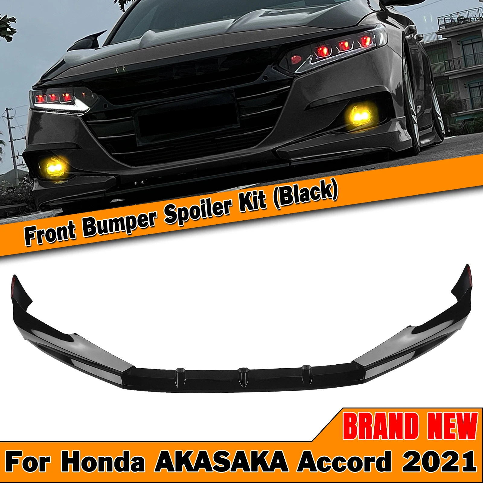AKASAKA-Front-Bumper-Spoiler-Lip-For-Honda-Accord-2021-Car-Lower-Body ...
