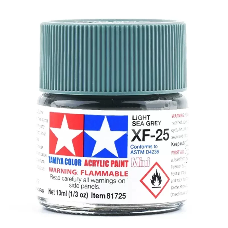 10ml Tamiya Water-soluble Acrylic Paint Xf25-xf68 Flat/matte Colors ...