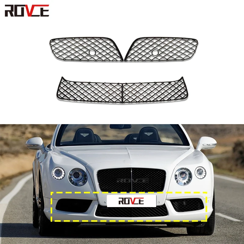 ROVCE-Front-Bumper-Grille-Grid-Central-Bumper-For-Bentley-GT-4-0-2012 ...