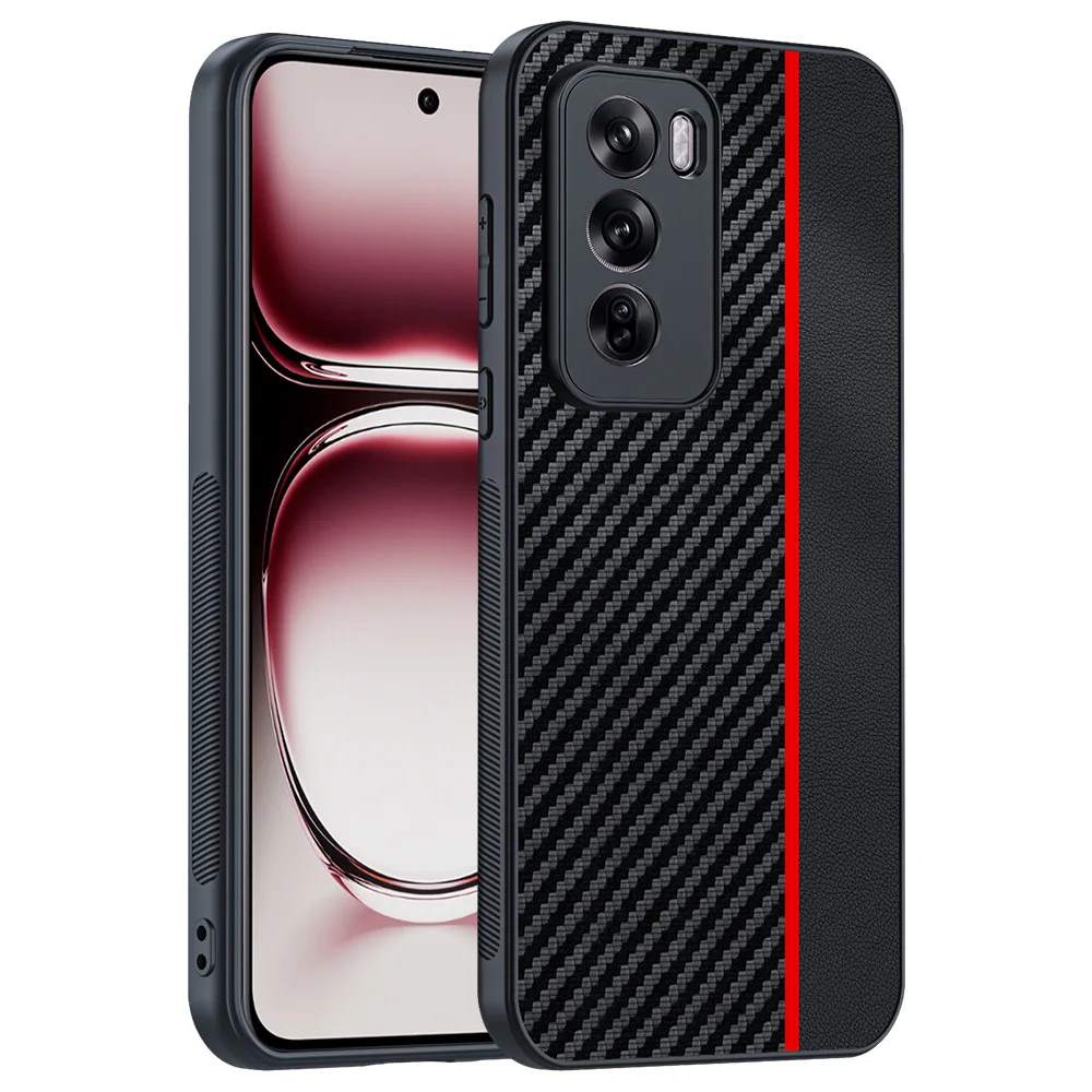 For-Reno-12-Pro-Anti-Shock-Carbon-Fiber-Rugger-Armor-Case-Hard-Back-PC ...