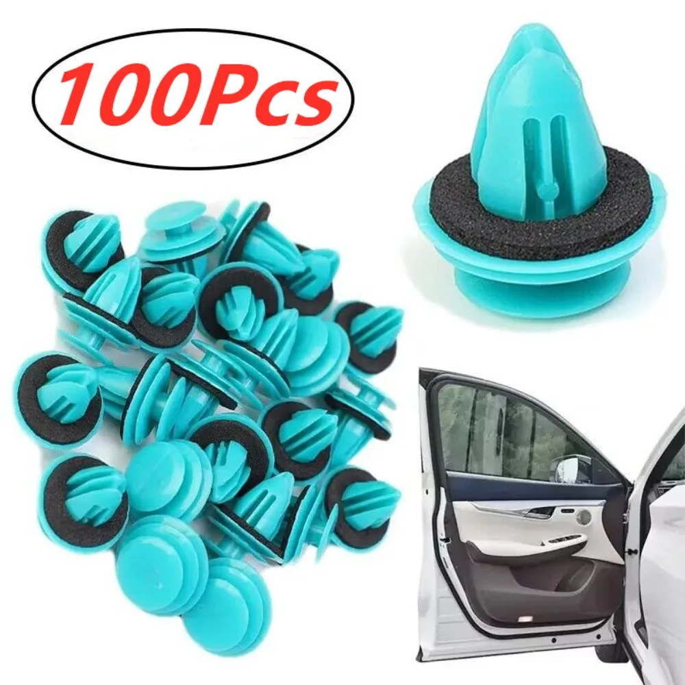 100PCS-Door-Panel-Clip-with-Seal-Ring-Fastener-Rivet-Bumper-Clip ...