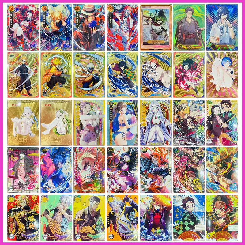 Anime Demon Slayer Rare SSP KZR EX MR LXP CPR SP Collectible Cards ...