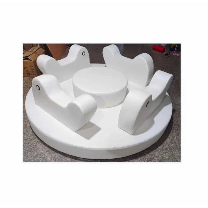 electric-merry-go-round-Soft-play-white-carousel-Kids-soft-play ...