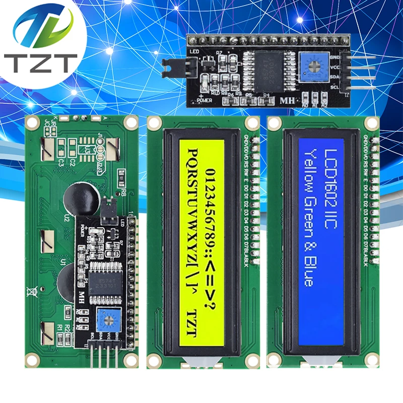 LCD-Module-Blue-Green-Screen-For-Arduino-0802-1602-2004-12864-LCD ...