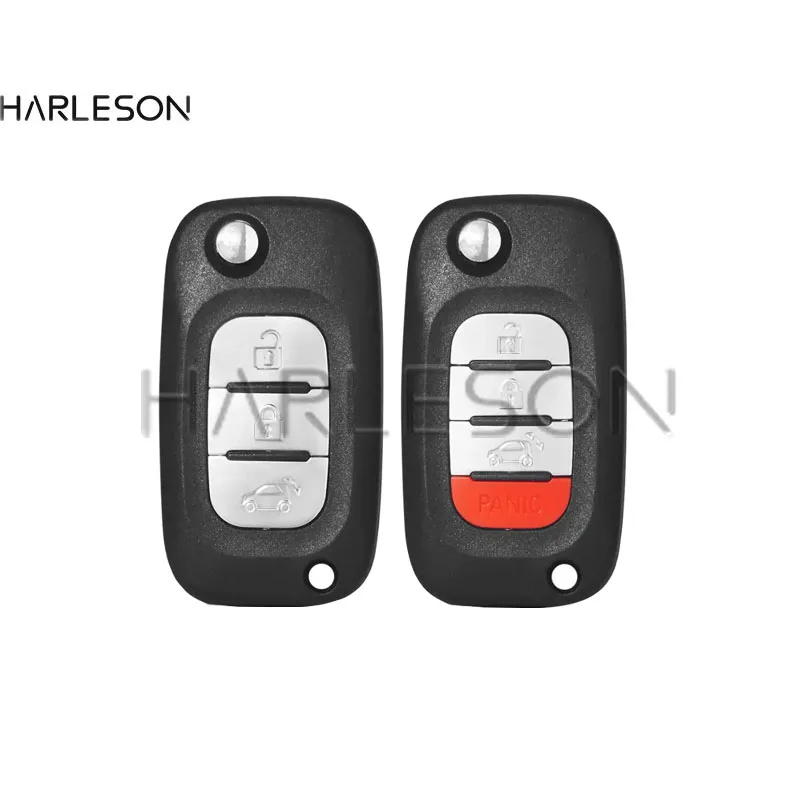 3 Button 4 Button Flip Remote Key Shell for Benz Smart Fortwo 453 ...