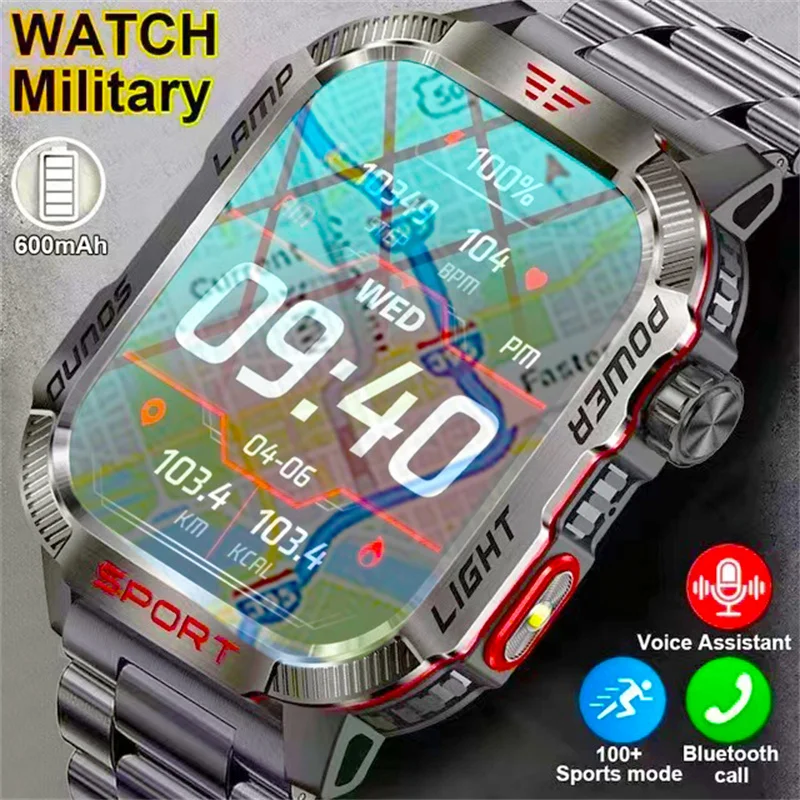 Military-Rugged-Outdoor-Smartwatch-Men-Sports-Fitness-Tracker-IP68 ...