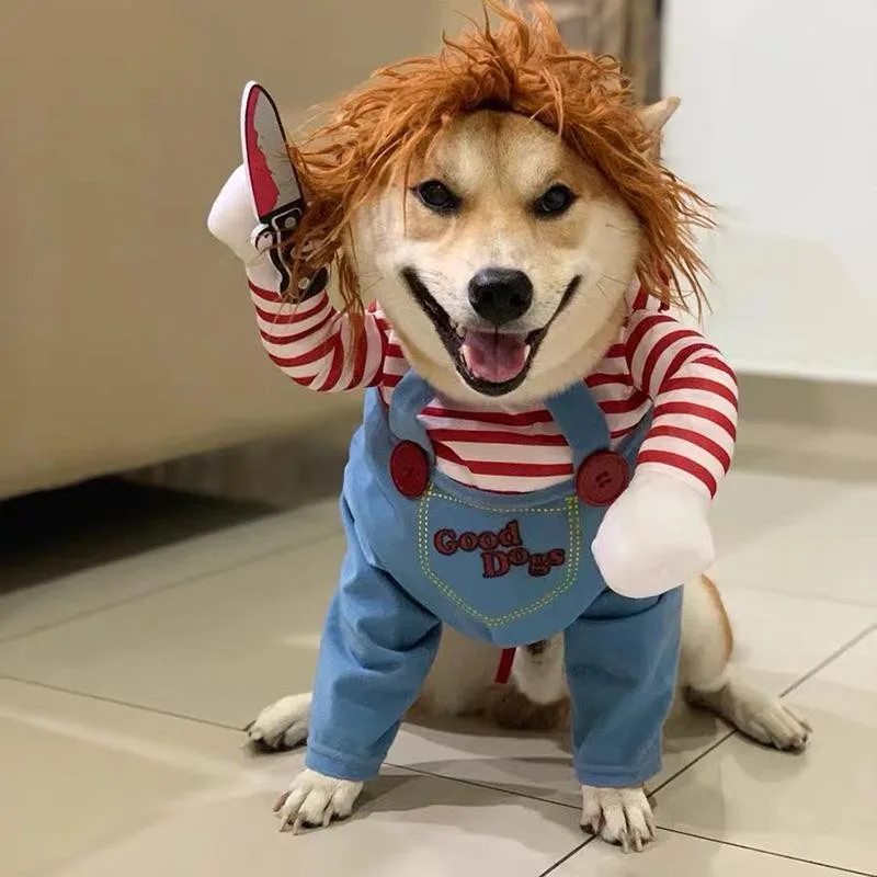 Ropa-de-Cosplay-divertida-para-perros-Disfraces-de-Halloween-para ...