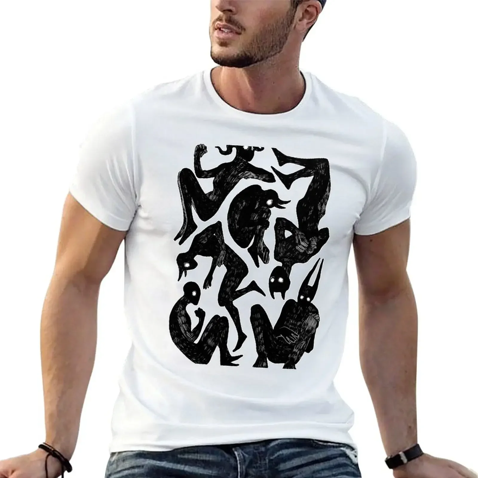 Demons-pattern-T-Shirt-anime-t-shirts-plus-size-tops-men-t-shirts-high ...