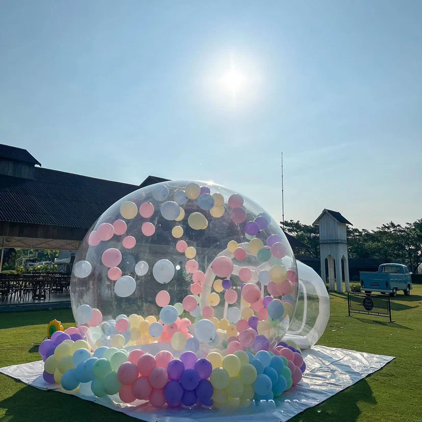 Balloon-Inflatable-Bubble-House-With-Bubble-Tent-Transparent-Dome-House ...