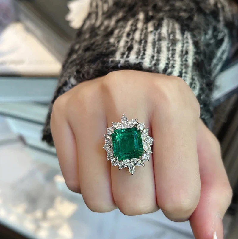 Green Emerald Ring Finger | atelier-yuwa.ciao.jp