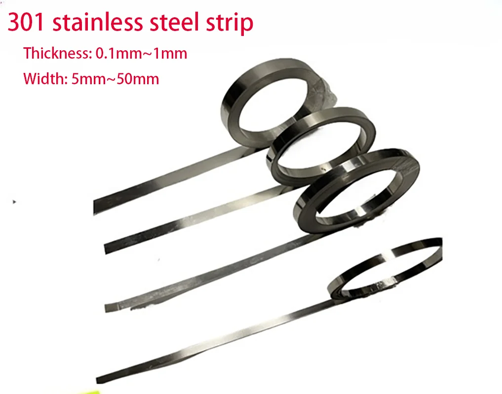 5Meter High Elasticity 301 Stainless Steel Strip Thick 0.1mm - 1mm Thin ...