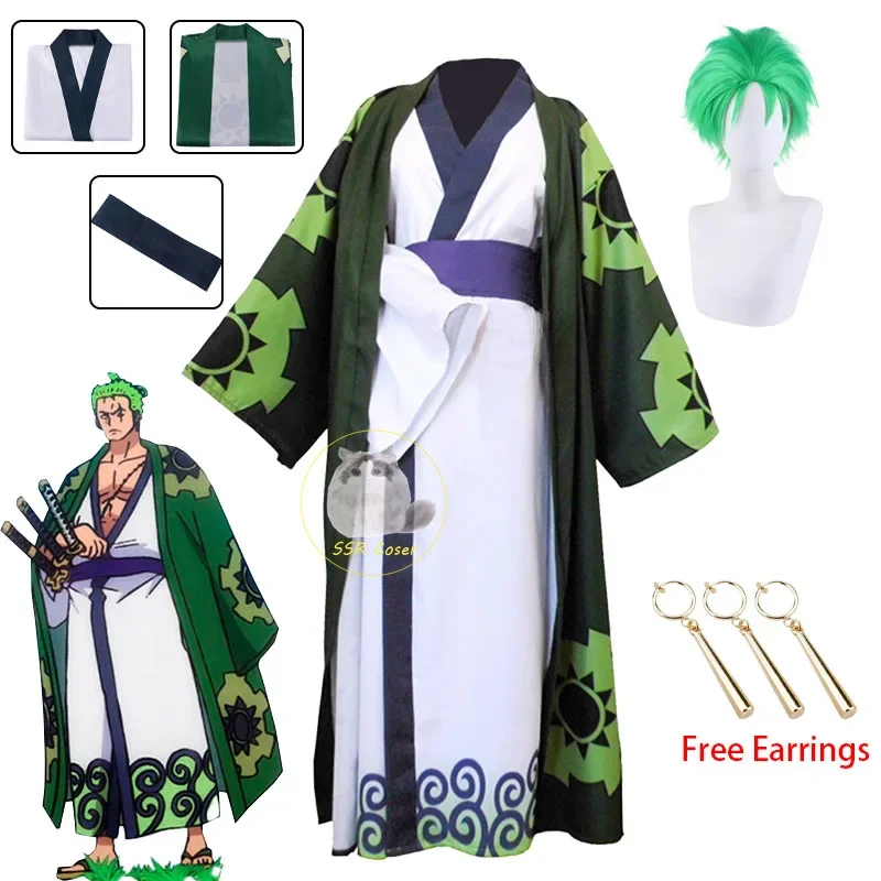 Anime-Roronoa-Zoro-Cosplay-Costume-Wano-Kuni-Country-Kimono-Robe-Zoro ...